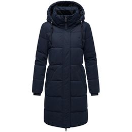 Navahoo Damen Wintermantel "Wintertanz 14", blau, Gr. XXXL, Obermaterial: 45% Polyester, 45% Baumwolle, 10% Nylon; Innenfutter: 100% Polyester;