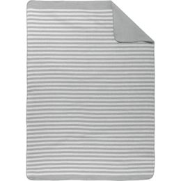 Wohndecke Biberna, B:150cm L:200cm, grau, Baumwolle, Wohndecken, "Aras", weiche Wohndecke mit Wendefunktion und Melangeoptik, Made in Germany