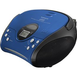 Lenco UKW-Radio "SCD-24 mit CD stereo", B:21,5cm H:13cm T:24cm, blau, Radios