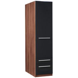 Kleiderschrank Priess, B:48cm H:193cm T:54cm, schwarz, Holzwerkstoff, Schlafzimmer, Schränke, "Schrank Garderobe Wäscheschrank Barcelona in 5