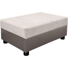 Hocker Collection AB, B:98cm H:42cm T:68cm, beige, 100%Polyester, Garten, Hocker, "Parma", Frei stellbar, komfortabler Federkern, individuell