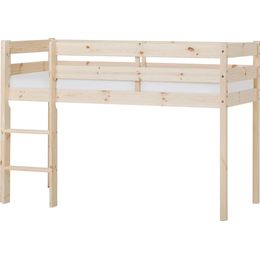 Spielbett Hoppekids, B:81cm H:114cm L:166cm, beige, Kinderzimmer, Betten, "ECO COMFORT, Hochbett, in 2 Einzelbetten teilbar", H&ouml;he 72cm, Farbe &