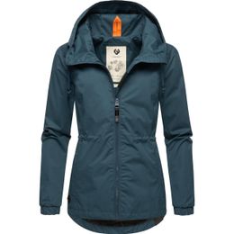Ragwear Damen Outdoorjacke "Danka", blau, Gr. S, Außenmaterial: 100% Polyester, Innenfutter: 100% Polyester, Jacken, Wasserdichte Übergangsjacke mit