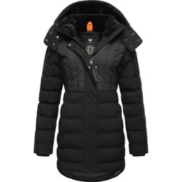 Ragwear Damen Winterjacke "Ashanta Block", schwarz, Gr. XXL, Au&szlig;enmaterial: 100% Polyester; Innenfutter: 100% Polyester; Wattierung: 100% Polyester,