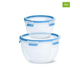 Emsa 2er-Set: Frischhaltedosen "Clip & Close" in Blau - 10% | Aufbewahren-servieren