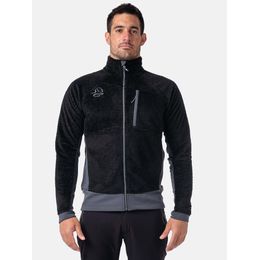 Ternua Fleecejacke "Lofter" in Schwarz/ Grau - 75% | Gr&ouml;&szlig;e S | Herren-pullover-sport