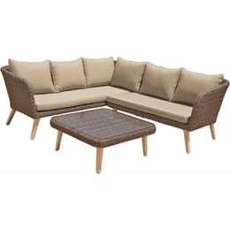 Harms Garden Pleasure Lounge-Set Pamplona anisbraun