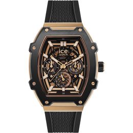 Ice Watch Multifunktionsuhr ICE-WATCH "ICE boliday - Skeleton - Steel - Medium - MT", schwarz, Armbanduhren, Herren, Armbanduhr, Quarzuhr, Herrenuhr, Silikonband, Datum,12/24-Std.-Anzeige