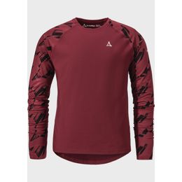 Schöffel Funktionsshirt SCHÖFFEL "Longsleeve Lakata Trail M" Gr. 54, rot (2965, rot), Oberstoff : 79% Polyester 21% Elasthan, Shirts