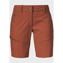 Schöffel Shorts SCHÖFFEL "Shorts Toblach2", Damen, Gr. 44, Normalgrößen, rot (2950, rot), Oberstoff: 89% Nylon, 11% Elasthan, sportlich, Hosen