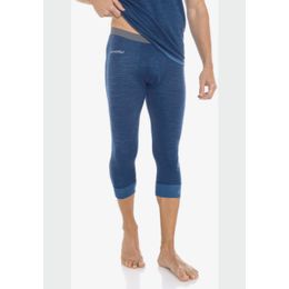 Schöffel Funktionshose SCHÖFFEL "Merino Sport Pants short M" Gr. XL, Normalgrößen, blau (8540, blau), Damen, Oberstoff : 43% Lyocell 34% Wolle 23% Nylon, Hosen Funktionsunterhose Lange Unterhose Ski-Unterwäsche