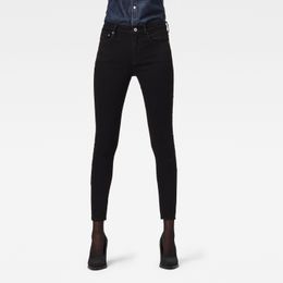 G-Star Raw Skinny-fit-Jeans G-STAR "330 Skinny Wmn", Damen, Gr. 29, Länge 32, schwarz (pitch schwarz), Denim/Jeans, Obermaterial: 92% Baumwolle, 7% Elastomultiester, 1% Elasthan, casual, skinny fit, Jeans, mit Stretch