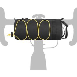 Lenkertasche, wasserdichte Lenker-Aufbewahrungstasche mit Schultergurt, multifunktionale Lenkertasche, für Rennrad, mtb, Radfahren, Reisen (gelb)