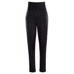 Sporthose WINSHAPE "Functional Light HP103" Gr. L, Normalgrößen, schwarz, Damen, 80% Polyester, 20% Elasthan, Hosen, High Waist Baggy Pants mit Core-Bund