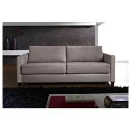 Schlafsofa Bali "Norwalk", grau (hellgrau), B:182cm H:83cm T:100cm, Sofas, Dauerschlaffunktion, mit Unterfederung / Lattenrost und Matratze