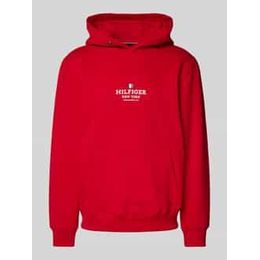 Tommy Hilfiger Hoodie mit Label-Print und Känguru-Tasche