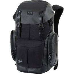 Freizeitrucksack Nitro "Daypacker", Gr. B/H/T: 30cm x 46cm x 18cm, schwarz (tough schwarz), Polyester, casual, Rucksäcke, Schulrucksack, Wanderrucksack oder Streetpack mit Laptopfach