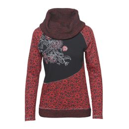 Koroshi Shirt Damen Gr&ouml;&szlig;e XXL rot / schwarz / silber