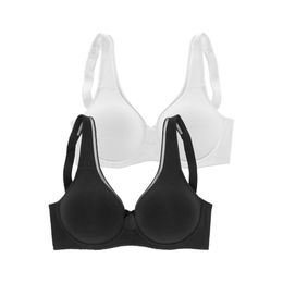 Petite Fleur Minimizer-BH Damen Gr&ouml;&szlig;e 100 anthrazit / wei&szlig;