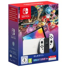 Nintendo Switch OLED White + Mario Kart 8 Deluxe Bundle *DEMO*