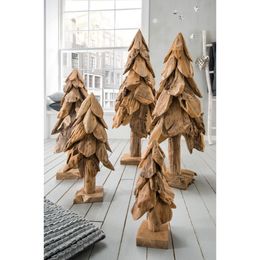 Faktorei Deko Weihnachtsbaum Teakholz, ca. 60 cm hoch