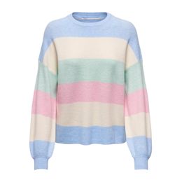Only Sweater 'Atia' female size XL Cream / Smoke blue / Pastel green / Light pink