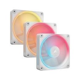 Corsair iCUE LINK LX120-R RGB Reverse, Geh&auml;usel&uuml;fter wei&szlig;, 3er Pack, 120 mm