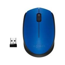 Logitech M171 Wireless, Maus blau, 3 Tasten, f&uuml;r Links- und Rechtsh&auml;nder, kompatibel mit PC/Mac