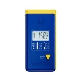 Varta Digitaler LCD Batterietester AA / AAA / C / D / E, Messger&auml;t blau