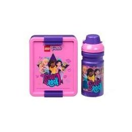 LEGO Lunch-Box Set Friends lila/pink, 2-teilig, mit Trinkflasche