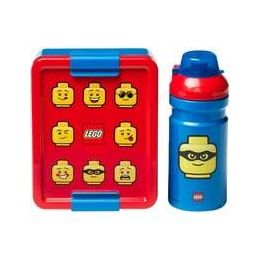 LEGO Lunch-Box Set Iconic Classic blue & red blau/rot, 2-teilig, mit Trinkflasche