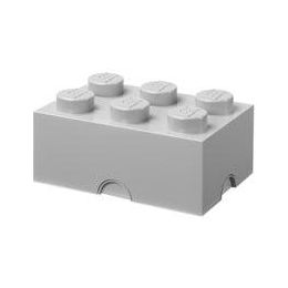 LEGO Storage Brick 6 , Aufbewahrungsbox grau