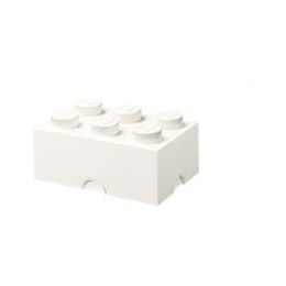 LEGO Storage Brick 6 , Aufbewahrungsbox wei&szlig;
