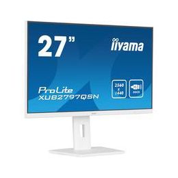 iiyama ProLite XUB2797QSN-W2, LED-Monitor 68.5 cm (27 Zoll), wei&szlig; (matt), QHD, IPS, Adaptive Sync, USB-C Dock, RJ 45, 100Hz Panel