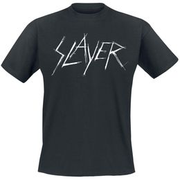 Slayer Scratchy Logo T-Shirt schwarz in 3XL SLAYA446-3XL