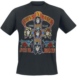 Guns N' Roses Guns N' Roses Tour 1988 T-Shirt schwarz in 4XL 121587