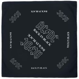 ACDC AC/DC Back in Black - Bandana Tuch schwarz B048