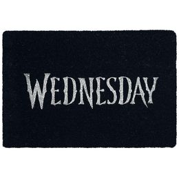 Wednesday Wednesday Logo Fu&szlig;matte schwarz beige SDTMGM25966