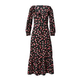 Dorothy Perkins Kleid Damen Gr&ouml;&szlig;e 42 hellgr&uuml;n / rosa / hellpink / schwarz Winterkleid