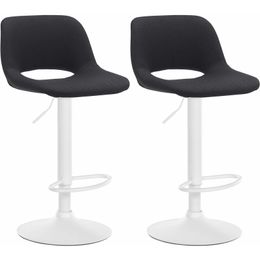 CLP 2er Set Barhocker Camden I Stoff-Bezug