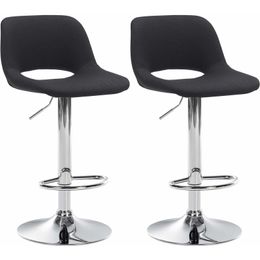 CLP 2er Set Barhocker Camden I Stoff-Bezug