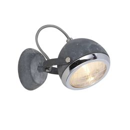 Brilliant Lampe Rider Wandspot grau Beton 1x QT14, G9, 33W, geeignet für Stiftsockellampen (nicht enthalten) Kopf schwenkbar