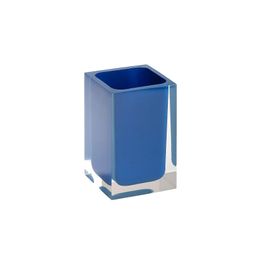 Brillantbad BISTA Glashalter Polyresin Blau 72x110x72 mm für Bad & Küche >> Freistehend anwendbar