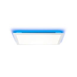 Brilliant Lampe Allie LED Deckenaufbau-Paneel 40x40cm weiß 1x 25W LED integriert, (2734lm, 2700-6500K) Mit Fernbedienung / Dimmbar / Nachtlichtfunktion