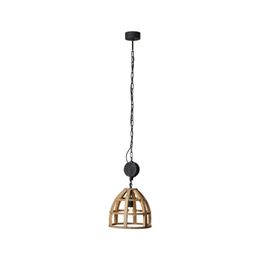 Brilliant Lampe Matrix Nature Pendelleuchte 34cm antik holz/schwarz korund 1x A60, E27, 60W, geeignet für Normallampen (nicht enthalten) Kette ist kürzbar