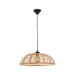 Brilliant Crosstown Pendelleuchte 47cm holz hell/schwarz Innenleuchten,Pendelleuchten 1x A60, E27, 40W, geeignet für Normallampen (nicht enthalten) In der Höhe einstellbar / Kabel kürzbar