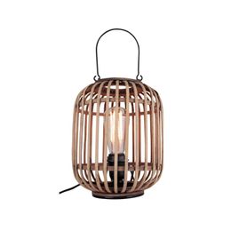 Brilliant Lampe Woodrow Tischleuchte mit Tragegriff hellbraun 1x A60, E27, 60W, geeignet für Normallampen (nicht enthalten) Mit Schnurzwischenschalter