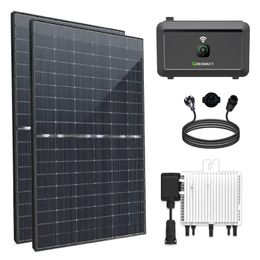 Epp 1000W Balkonkraftwerk 800W mit Speicher Photovoltaik Solaranlage mit Deye 800W WIFI Wechselrichter Smart Mini PV Anlage