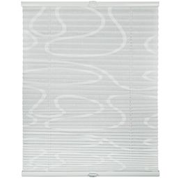 ONDECO Plissee Move ohne Bohren Klemmträger, Sonnenschutz Lichtschutz Blickdicht Klemmfix Farbe: weiss, Größe: 80x130cm