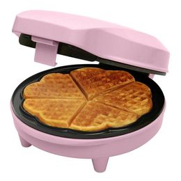 Bestron Waffeleisen Herzform pink